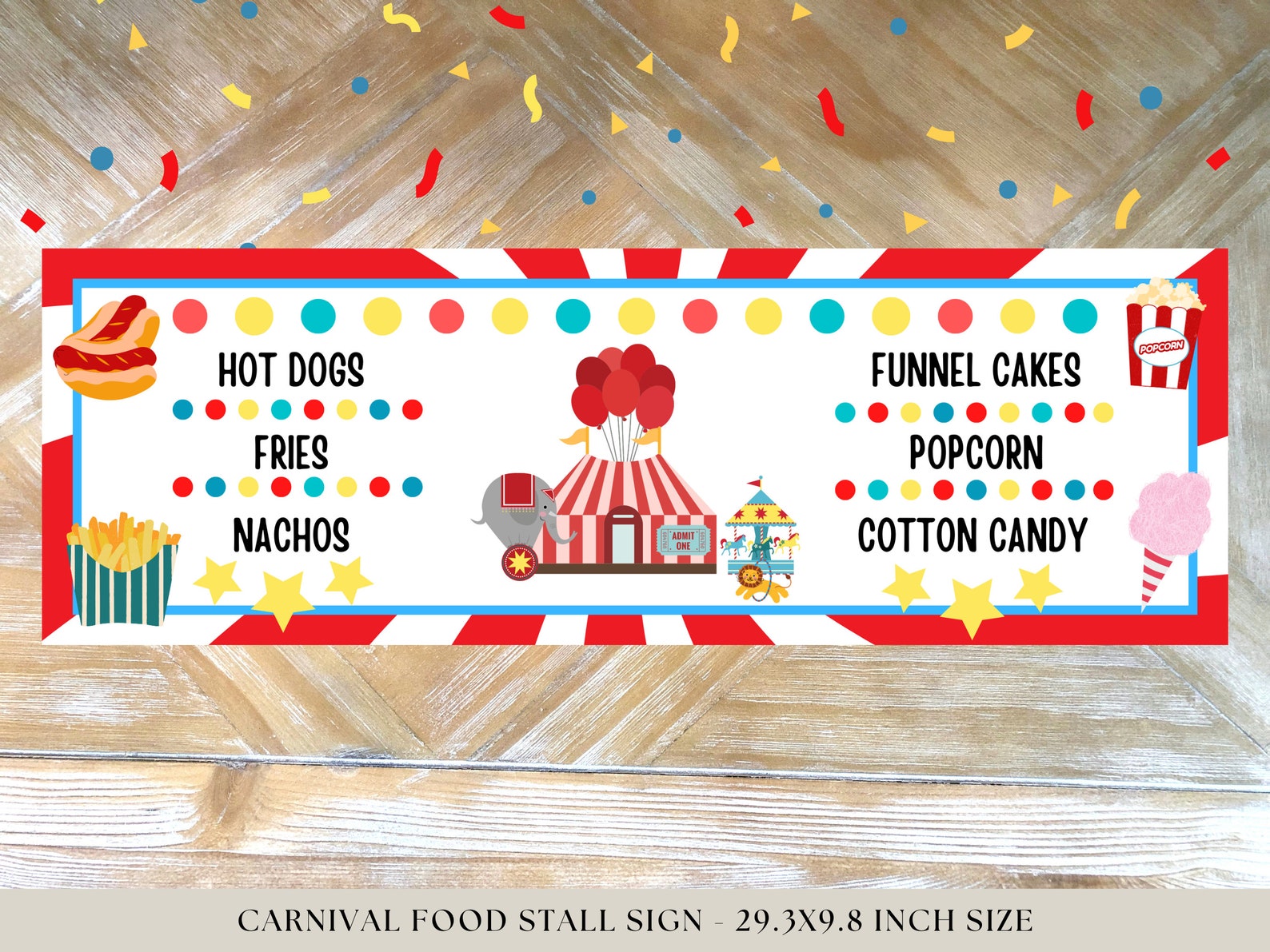 The Ultimate Carnival Party Printable Set Carnival Signs - Etsy