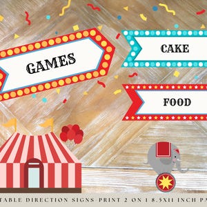 The Ultimate Carnival Party Printable Set, Carnival Signs, Carnival ...