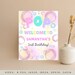 Bubbles Welcome Sign, Bubbles Party Sign, Instant Download, Editable ...
