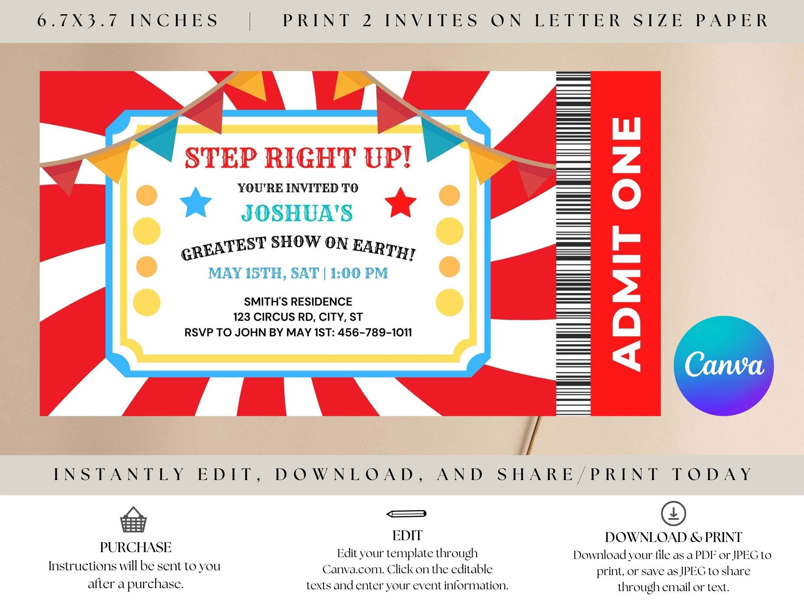 Invitation Pour Un Billet De Carnaval