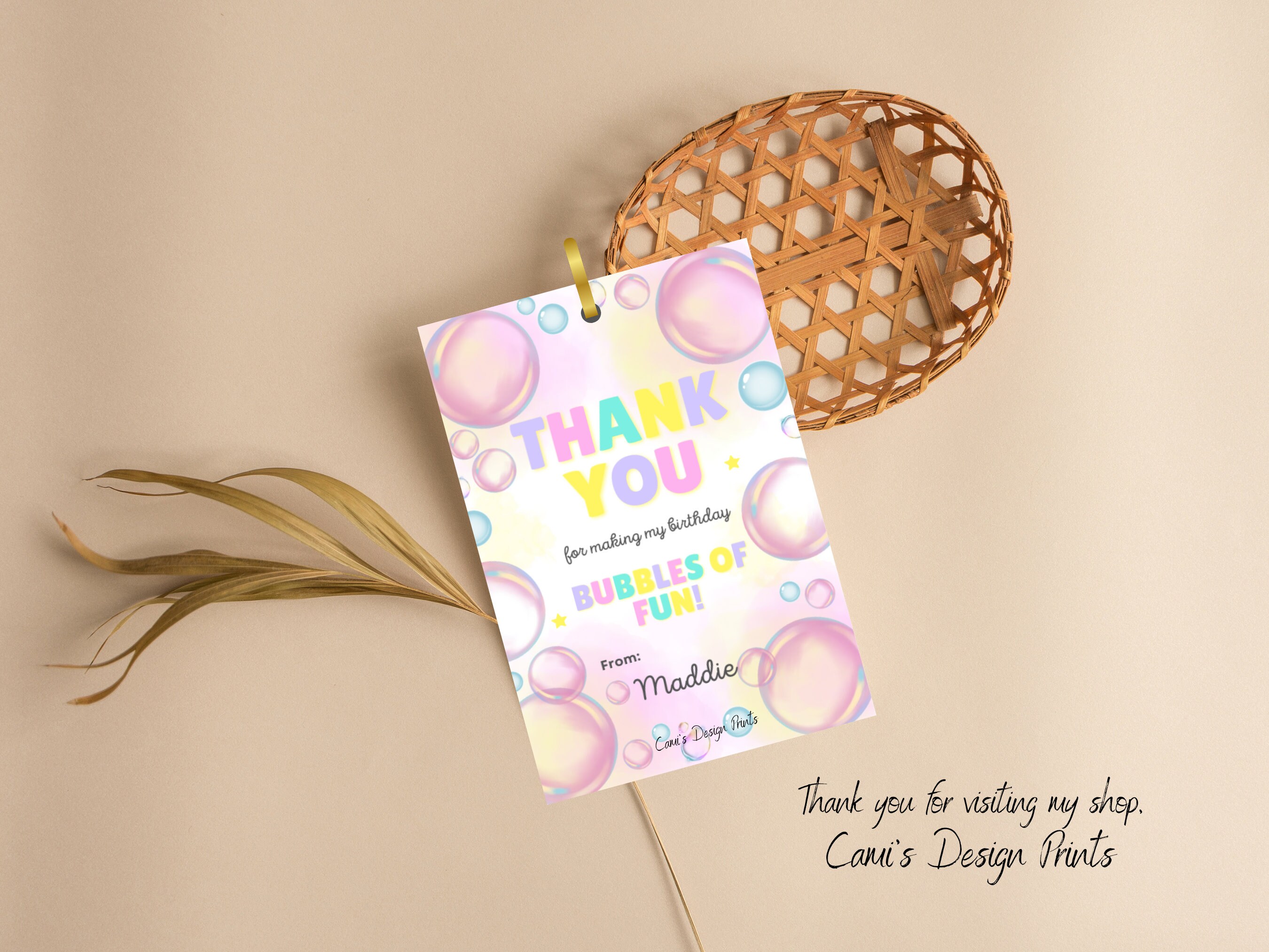Bubble Birthday Party Favor Tag for Kids, Bubble Tags, Printable Bubble ...