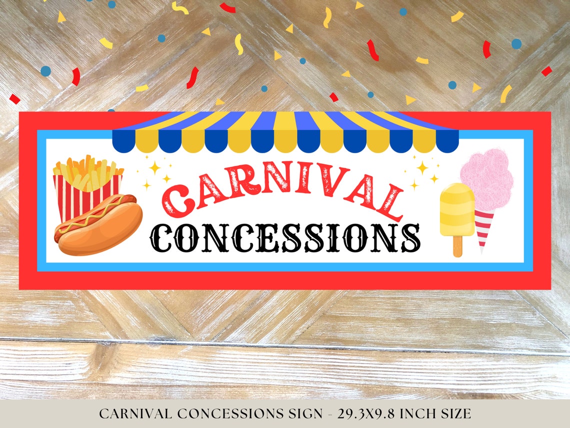 The Ultimate Carnival Party Printable Set, Carnival Signs, Carnival ...