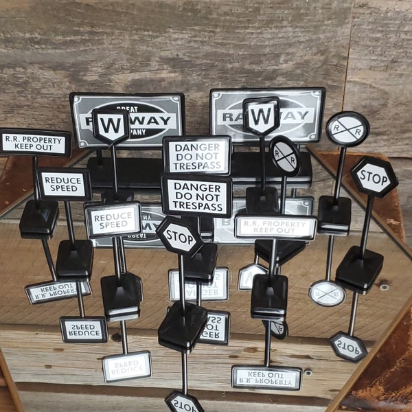 G Scale Model Signs - Etsy