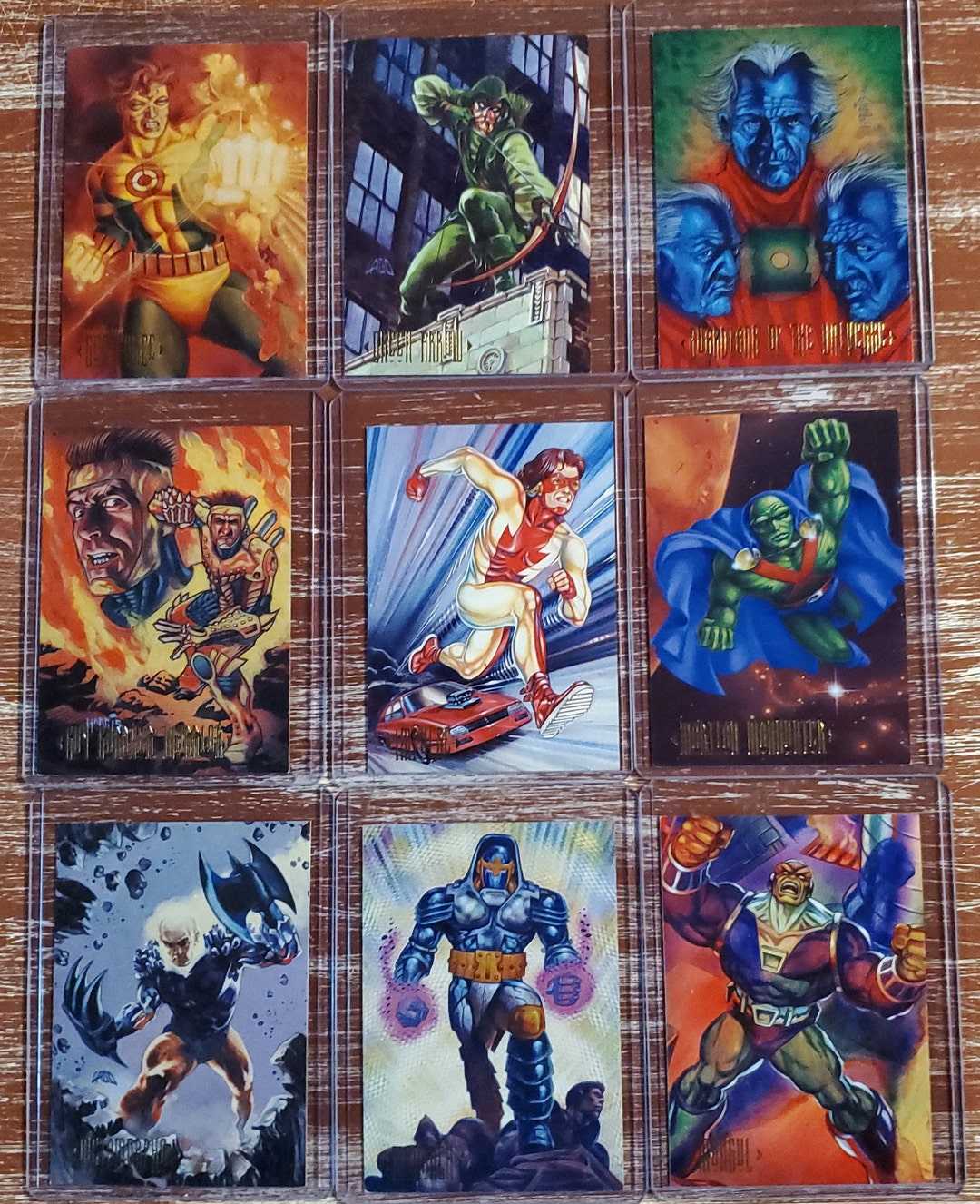 DC Comics Skybox Master Series Trading Card Geo-force, Green Arrow-guardians-guy Gardner-impulse ...