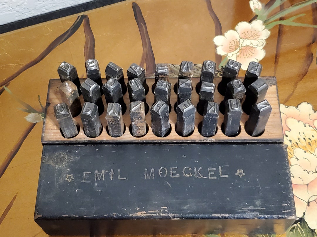Antique Steel Alphabet Punch Set - Etsy
