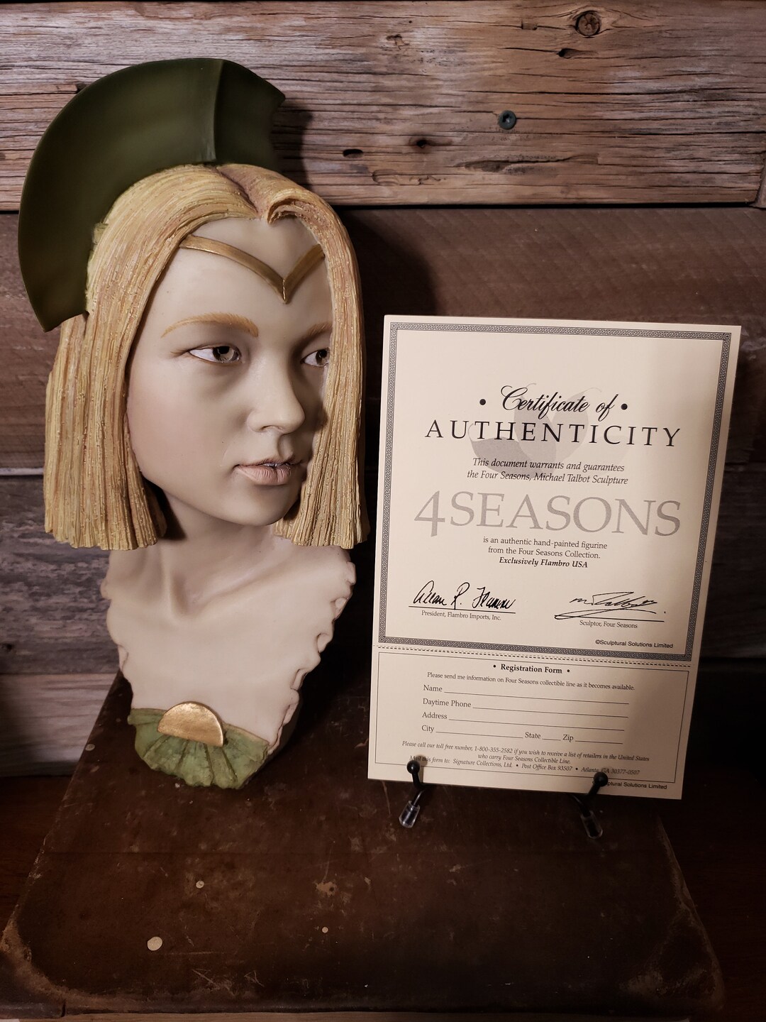 Flambro USA 4 Seasons Spring Elf Bust Sculpture by Michael Talbot - Etsy