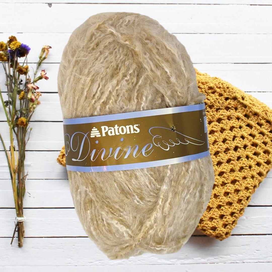 Patons Divine Wool Blend Yarn 1 Skein 3.5oz Beige - Etsy