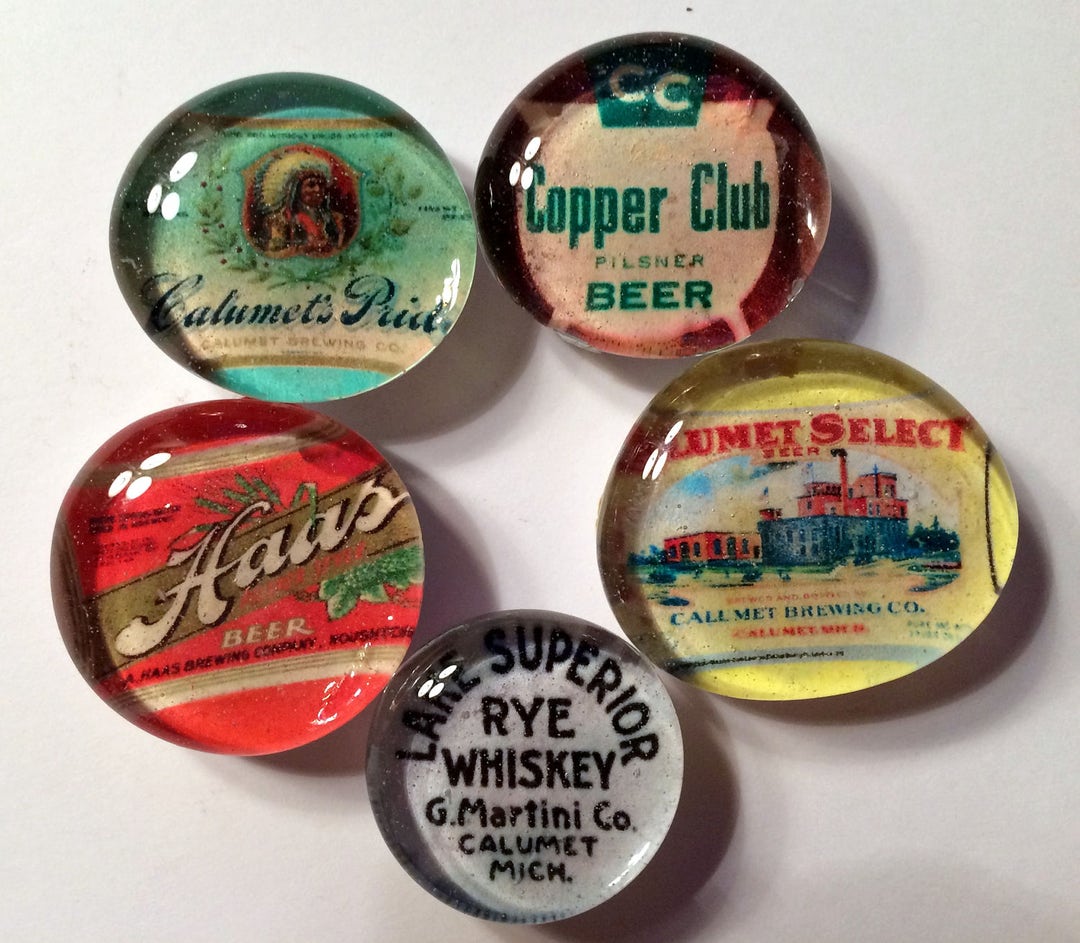 Copper Country Michigan Beer and Whiskey Magnets - Etsy