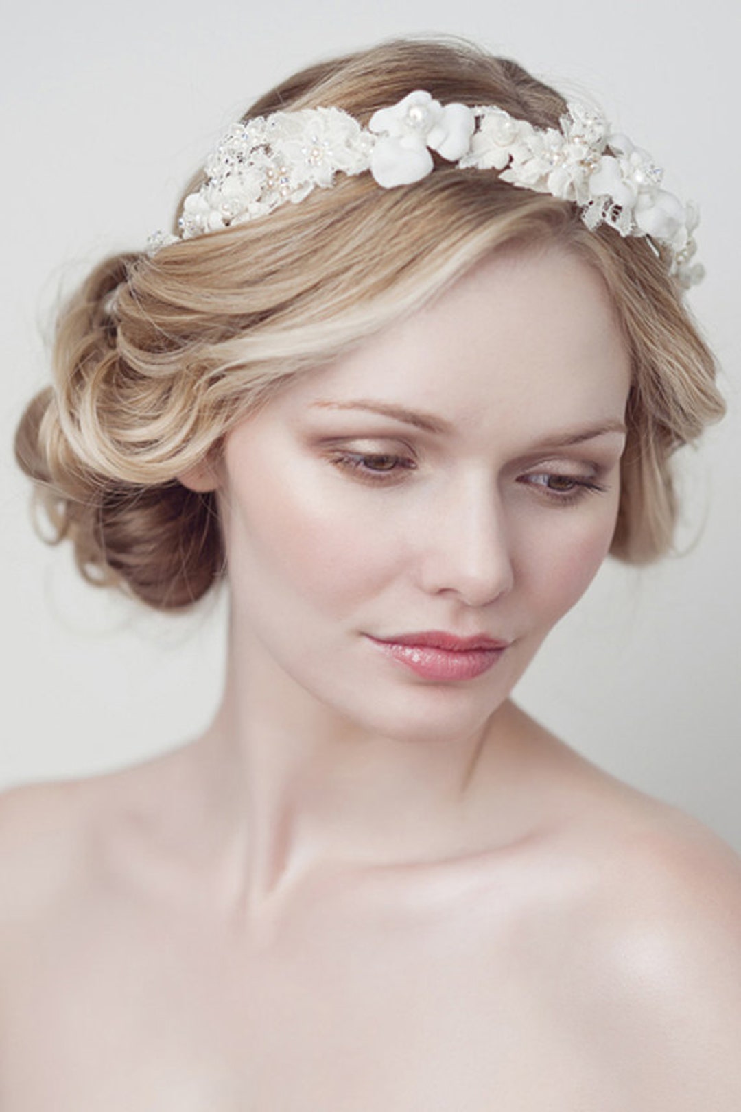 Bridal Headdress - Bridal Headpiece, Wedding Headpiece, Crown, Halo ...
