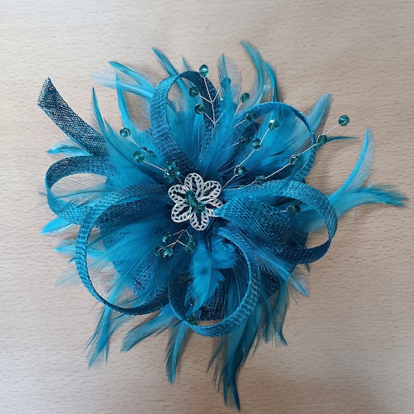 Teal Fascinator - Etsy
