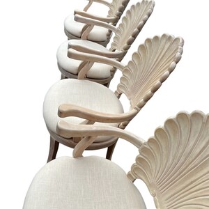 Stunning Set of Four Vintage Shell Back Grotto Style Chairs - Etsy