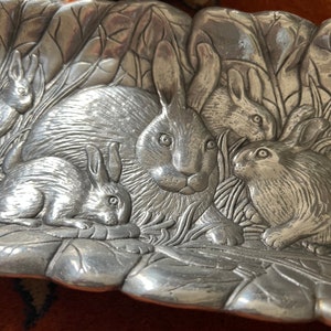 Vintage Arthur Court Rabbit Tray and Matching Pitcher - Etsy