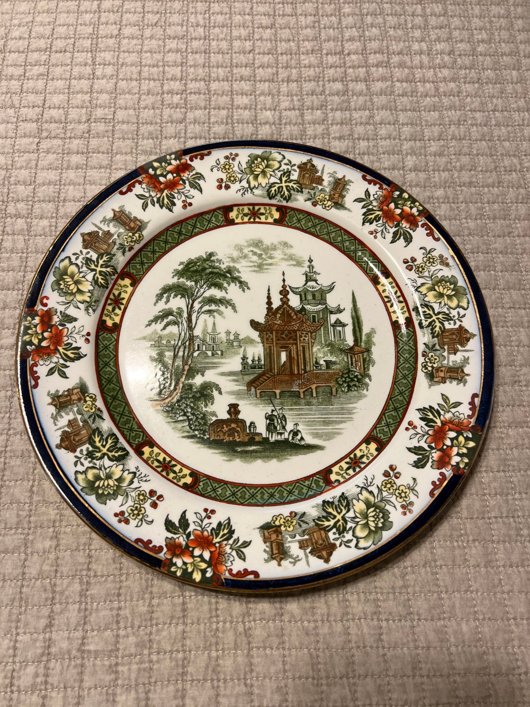 A Vintage Doulton Burslem Madras Plate. FREE SHIPPING - Etsy