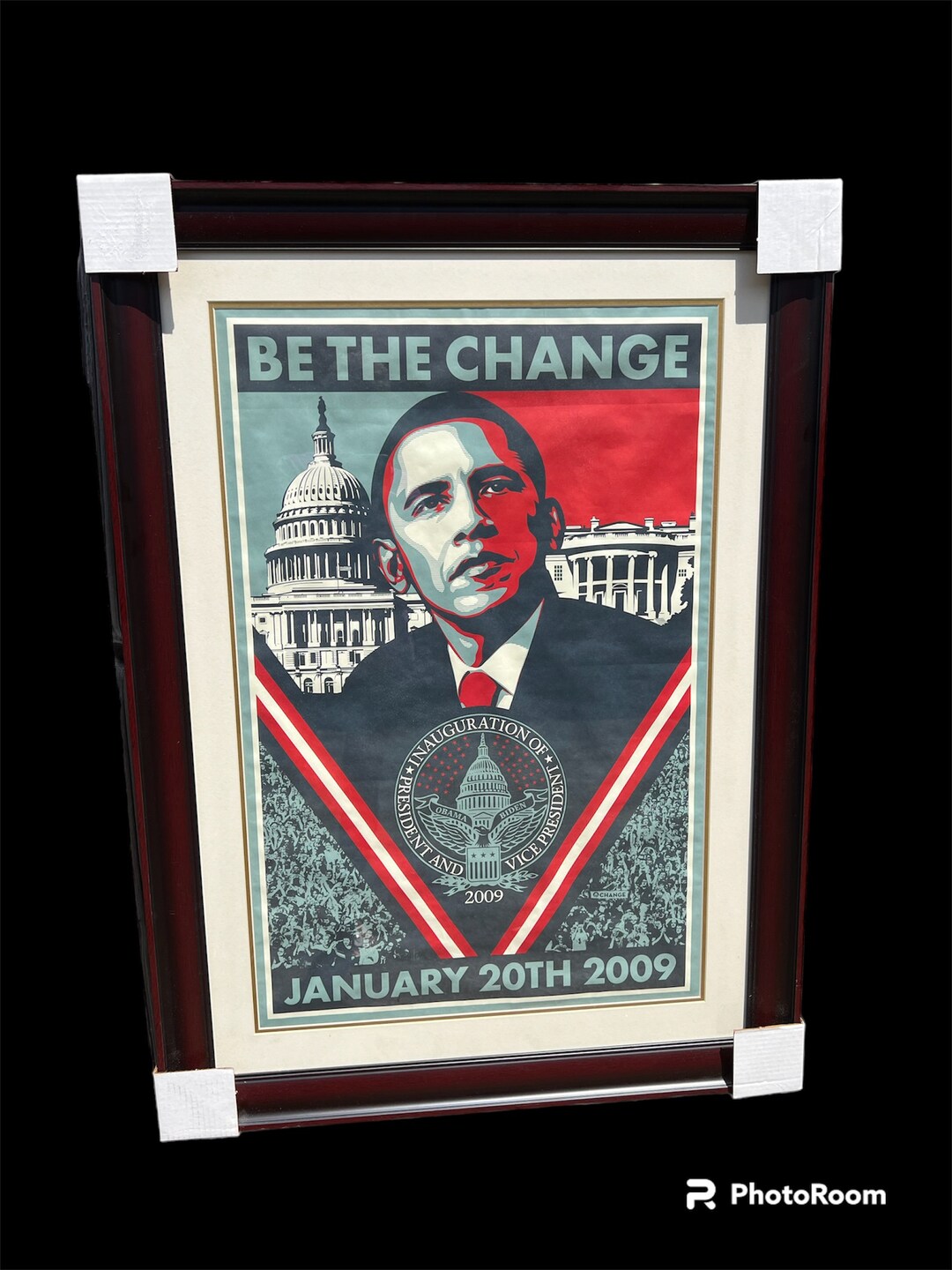 Shepard Fairey “be the Change” Barack Obama Inauguration Lithograph ...