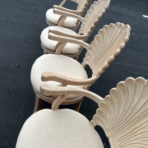 Stunning Set of Four Vintage Shell Back Grotto Style Chairs - Etsy