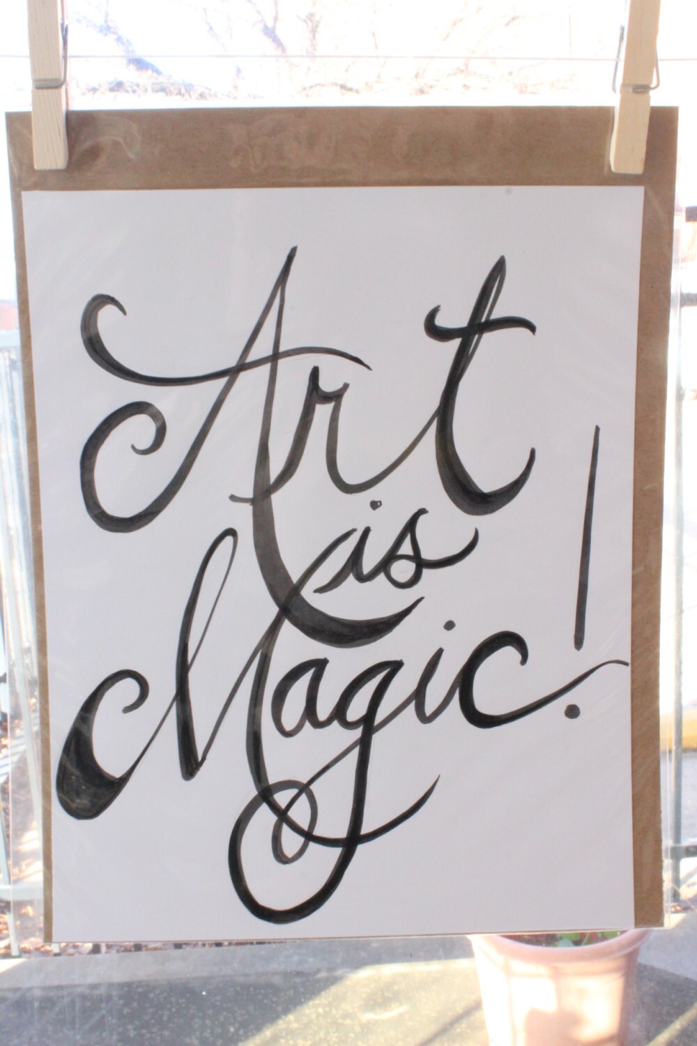 Art is Magic Handlettered Print - Etsy