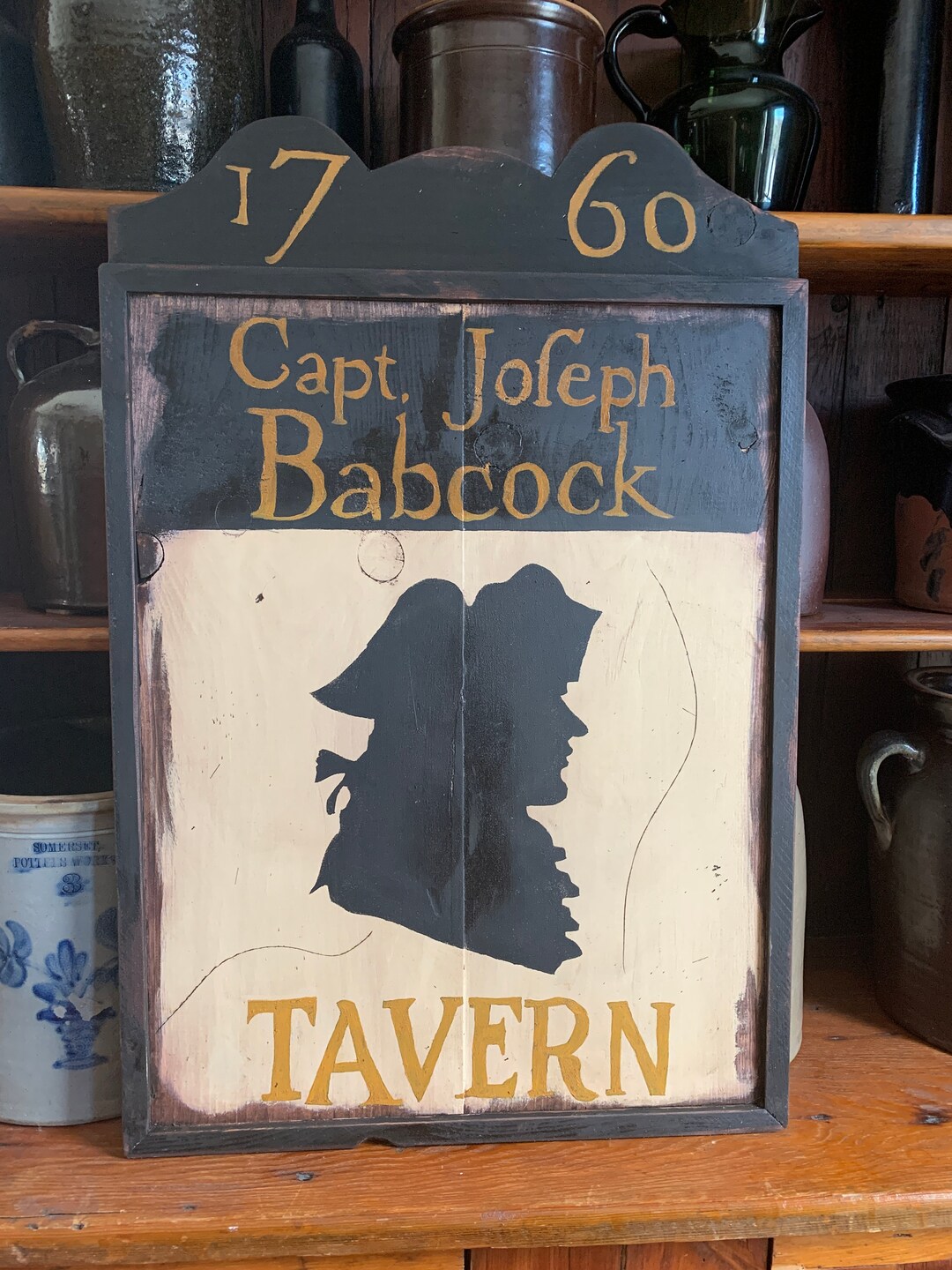 Primitive, Colonial, Early American Wooden Tavern Sign - Etsy