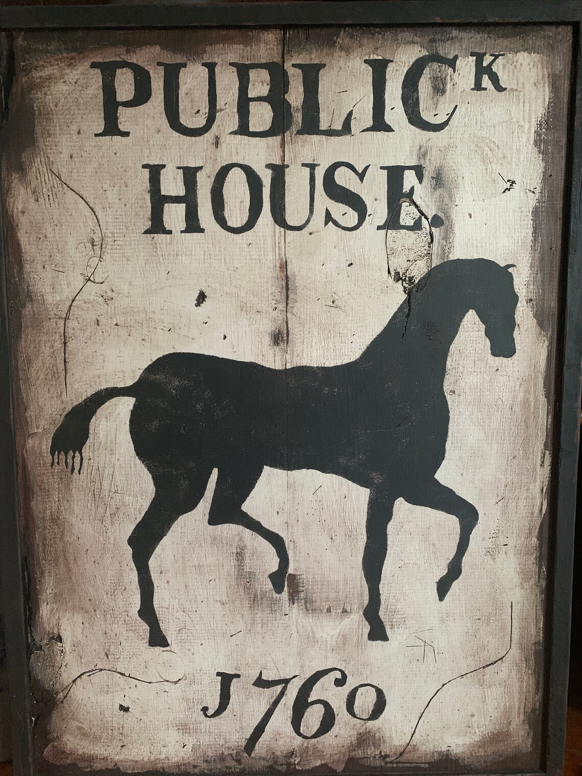 Primitive Early American Colonial Wooden Tavern Sign MADE - Etsy