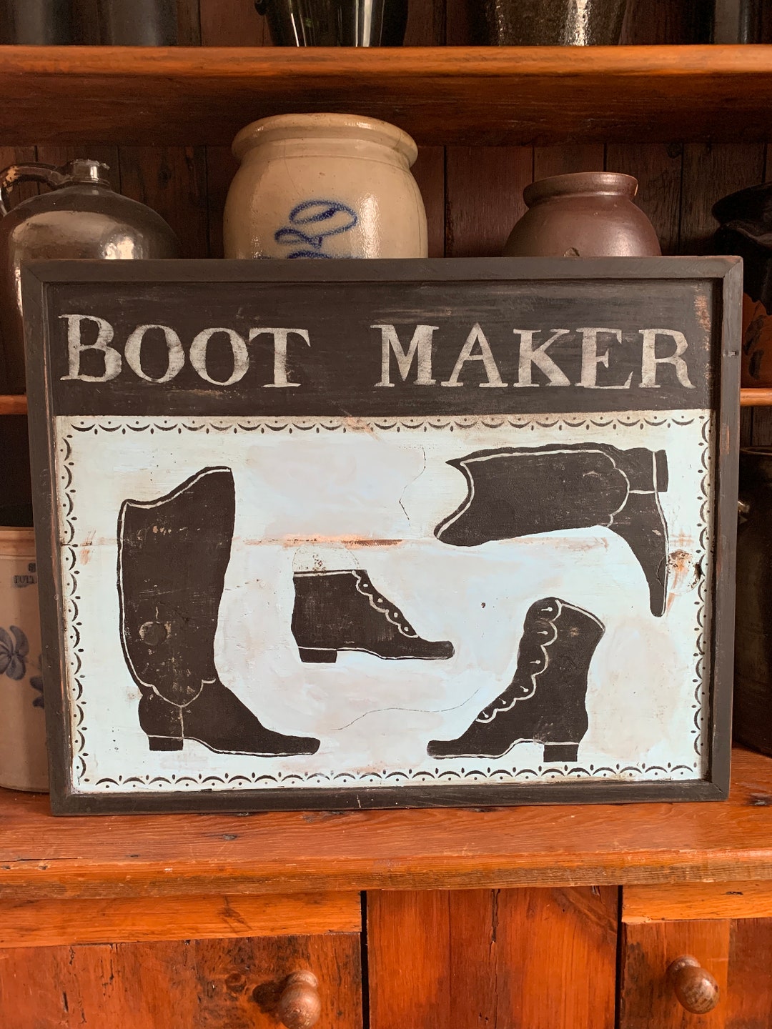 Primitive, Colonial, Early American Wooden Trade Sign - Etsy