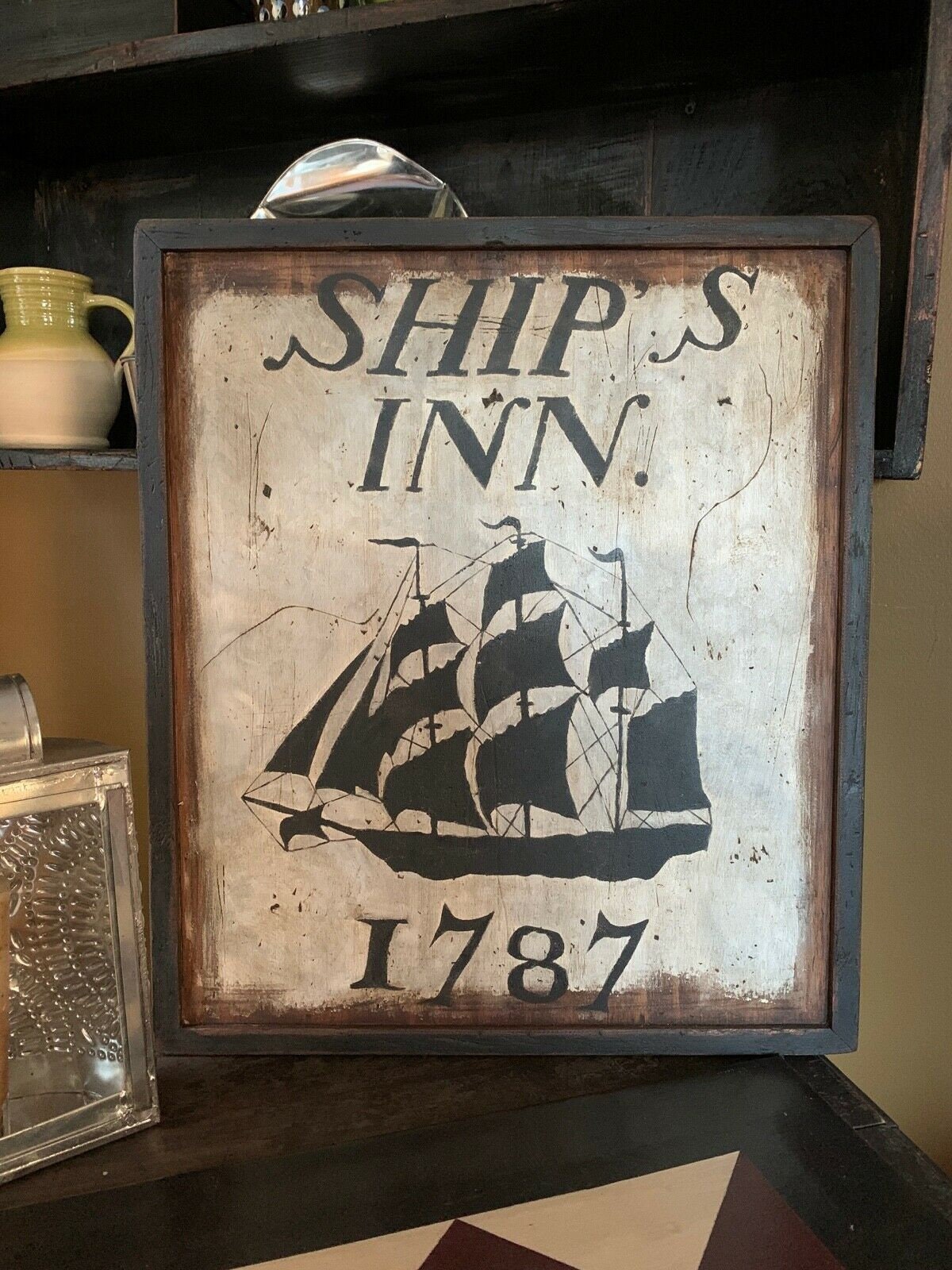 Primitive, Colonial, Wooden Tavern Sign - Etsy