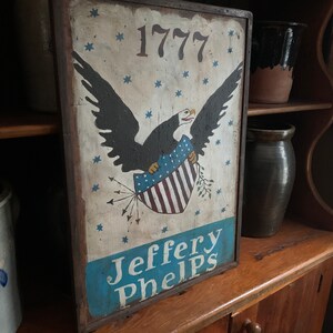 Primitive, Colonial, Early American, Wooden Tavern Sign - Etsy