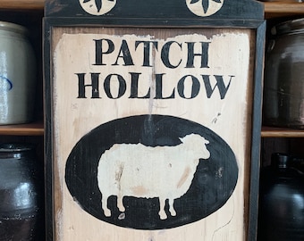 Primitive Colonial Early American Wood Tavern Sign - Etsy