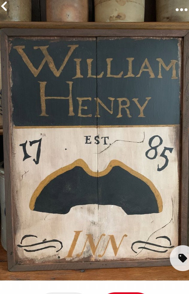 Primitive Colonial Wooden Tavern Sign | Etsy