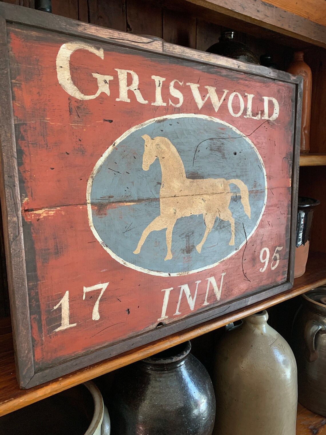 Primitive Colonial Wooden Tavern Sign - Etsy