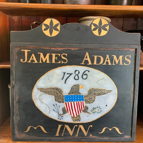 Primitive Colonial Early American Wood Tavern Sign - Etsy