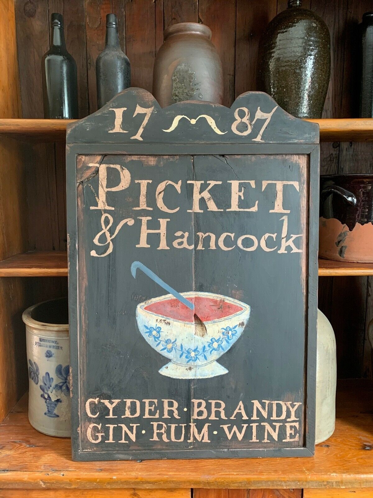 Primitive, Colonial, Wooden Tavern Sign - Etsy