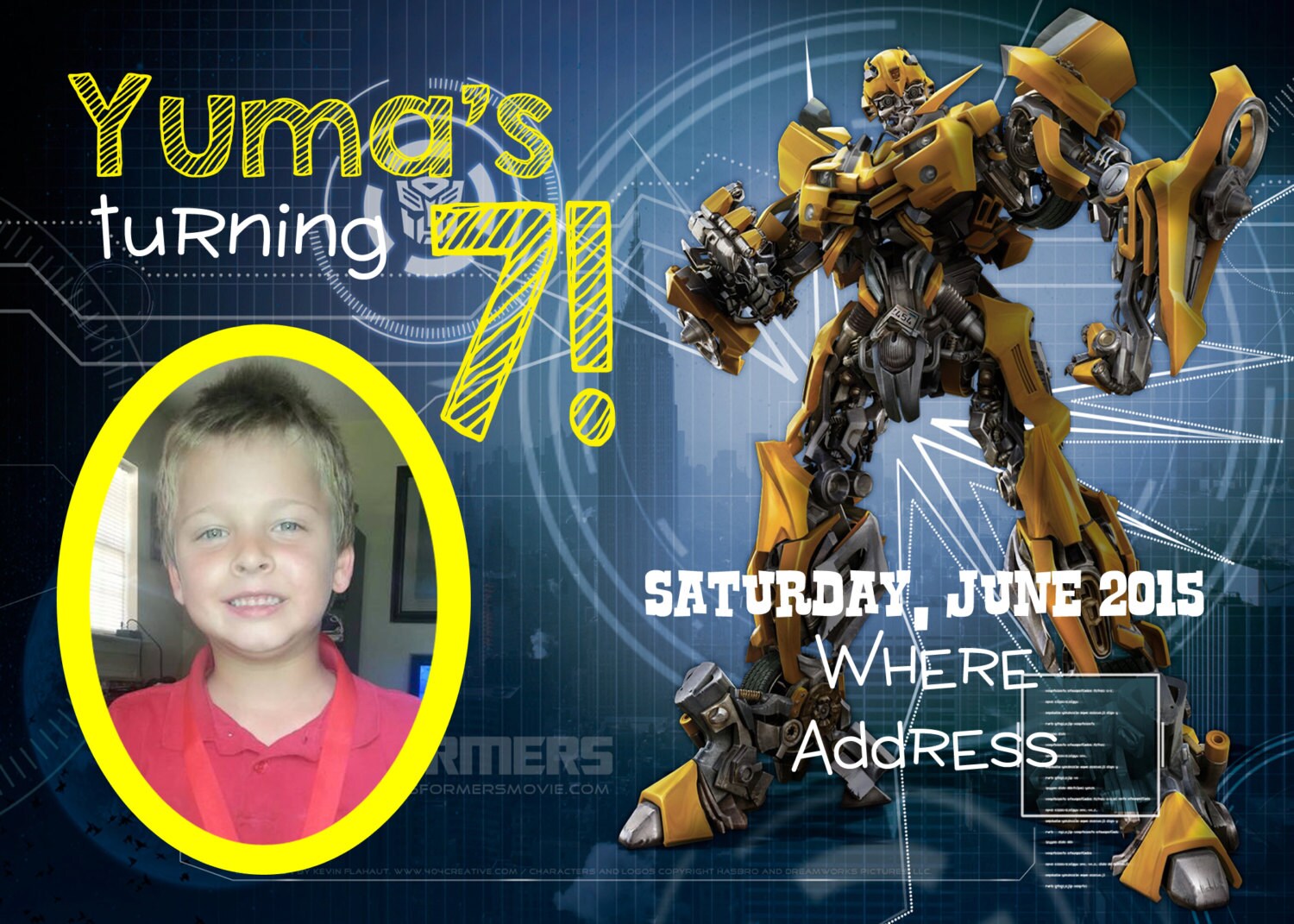 Transformer Invitationes - Etsy