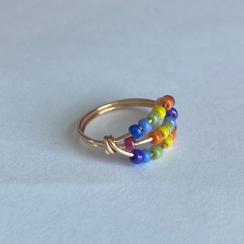 Rainbow Fidget Rings for Daughter/ Children / Kids / Worry - Etsy