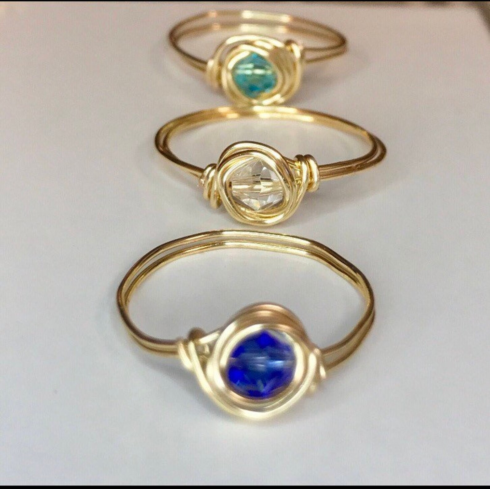 August Birthstone Ring / Peridot Birthstone Ring / Custom - Etsy