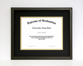 Gold Document Frame - Etsy