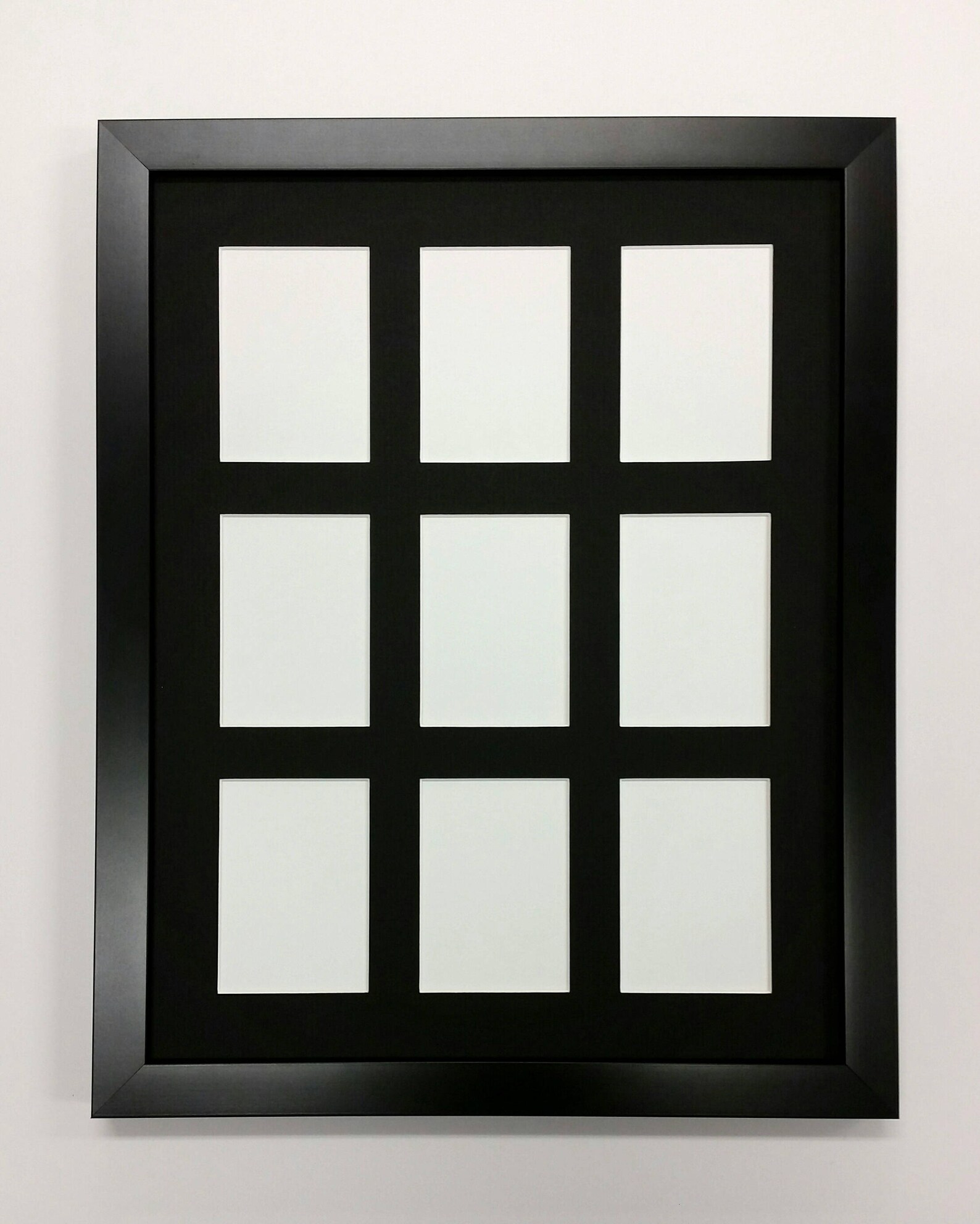 ACEO Picture Frame Thin Black Wood With Matting Fits Four | Etsy