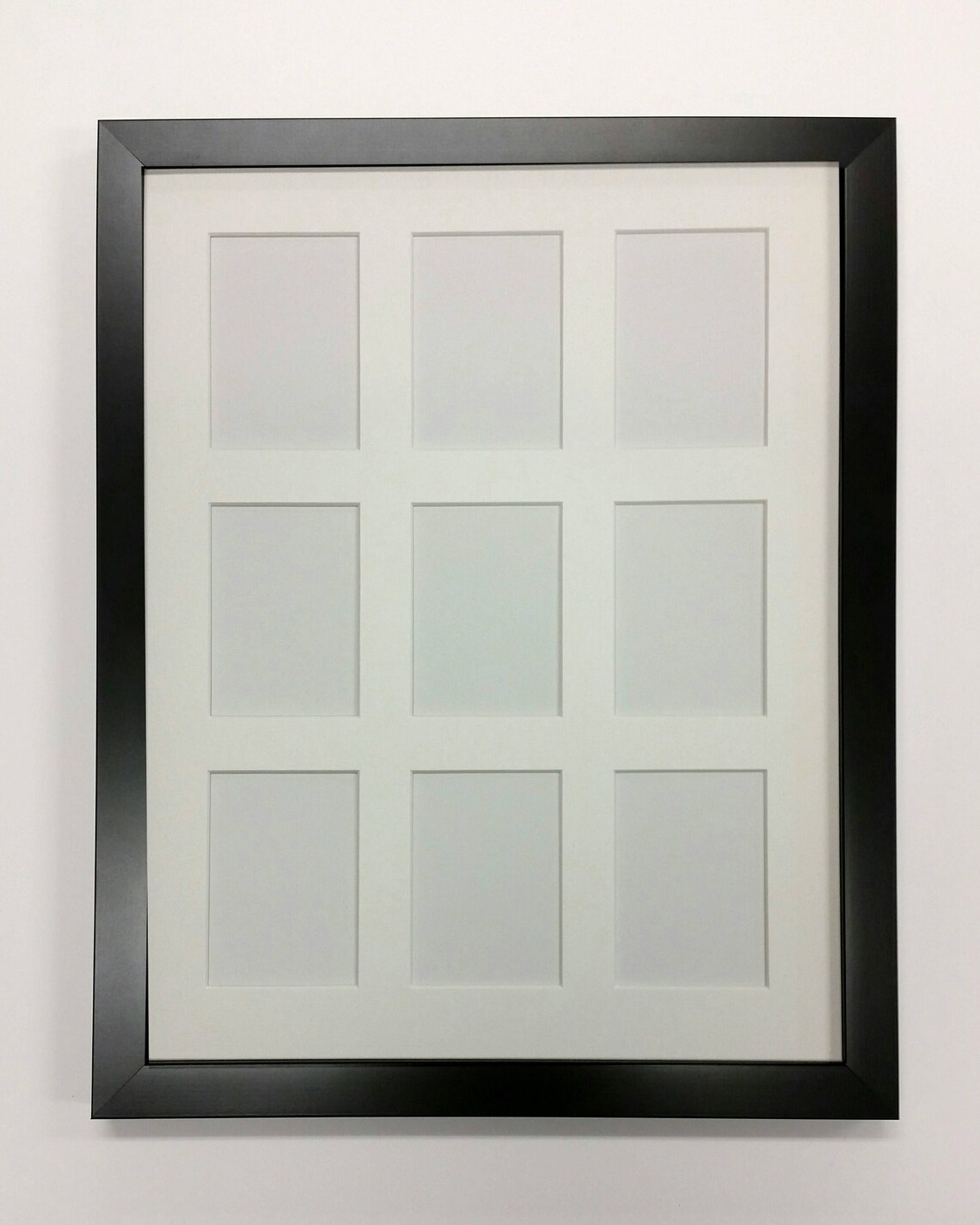 ACEO Picture Frame Thin Black Wood With Matting Fits Four | Etsy