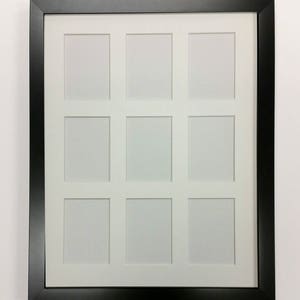 ACEO Picture Frame Thin Black Wood With Matting Fits Four - Etsy