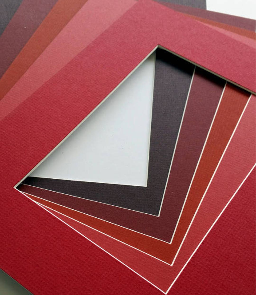 11x14 Assorted Red Matting Single Mat Pack of 5 for Art Prints and ...