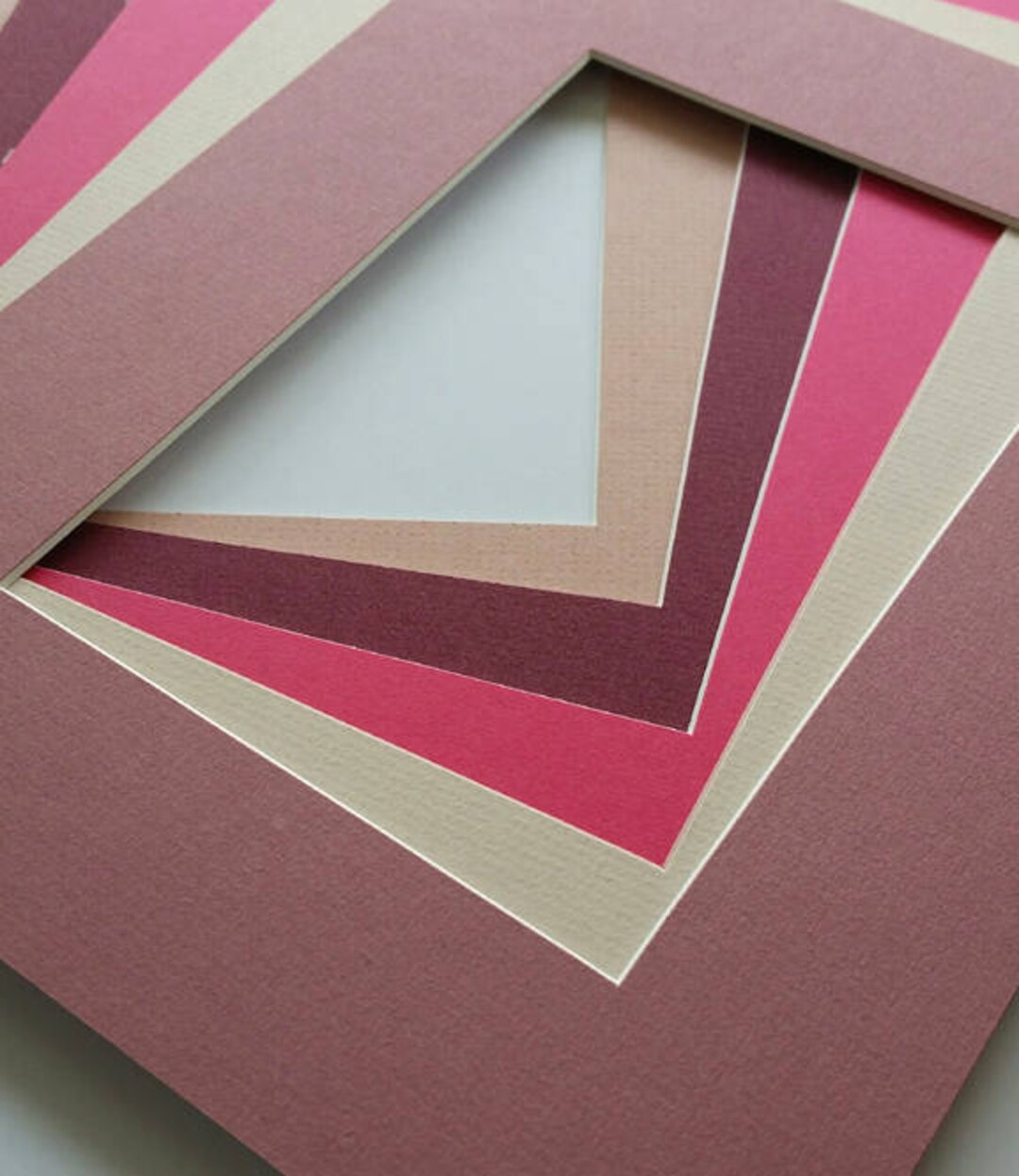 11x14 Assorted Pink Matting Single Mat Pack of 5 for Art Prints and ...