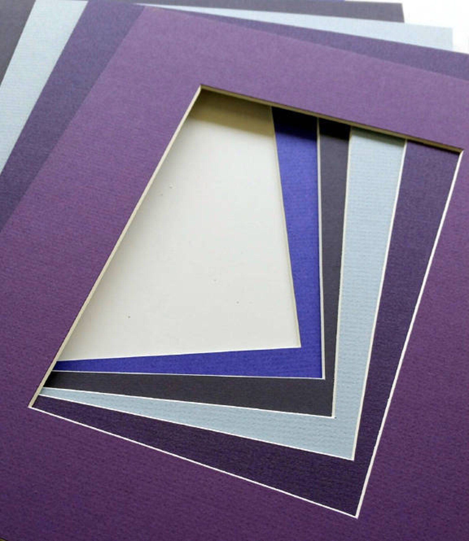 11x14 Assorted Purple Matting Single Mat Pack of 5 for Art Prints and ...
