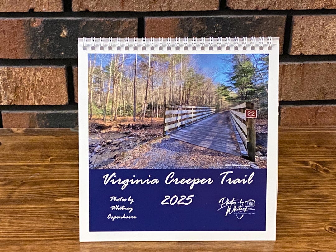 2025 Desk Calendar Virginia Creeper Trail Landscape Photography Office ...