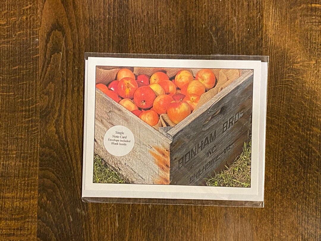 Note Card Rustic Apple Crate Chilhowie Virginia Photography Greetings ...