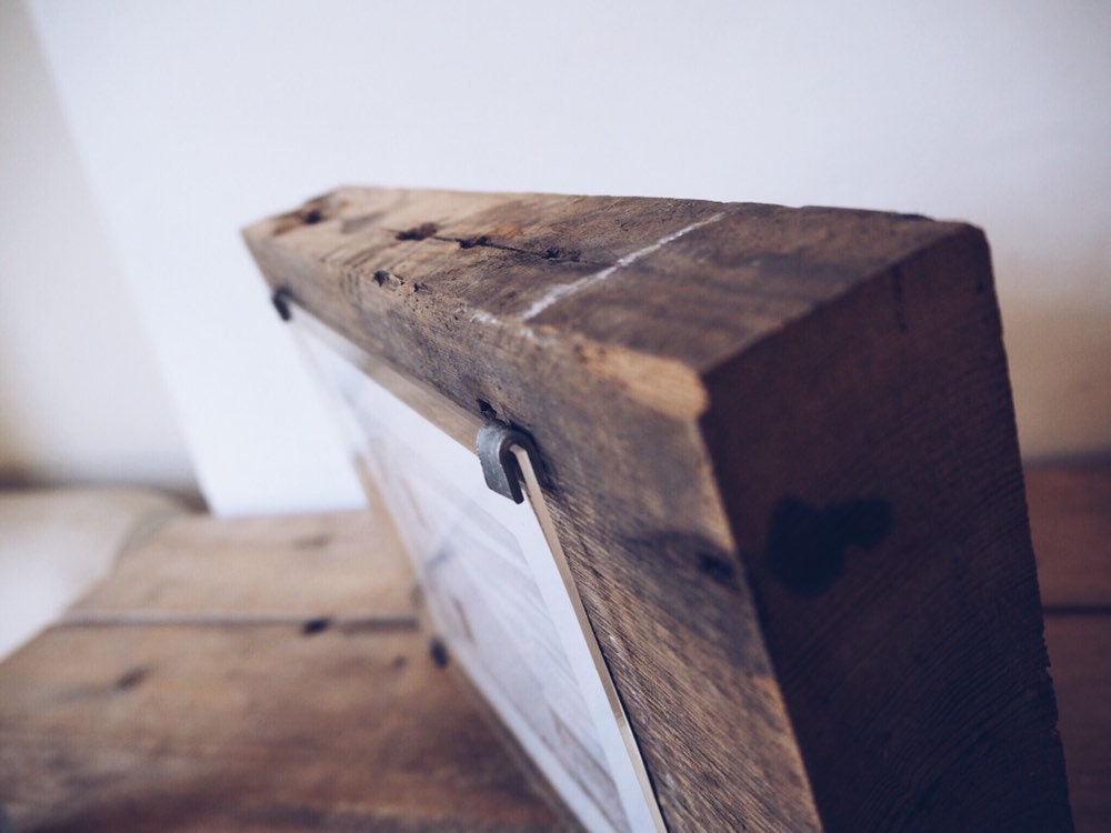 Unique Photo Frame Handmade Reclaimed Wood One of a Kind - Etsy