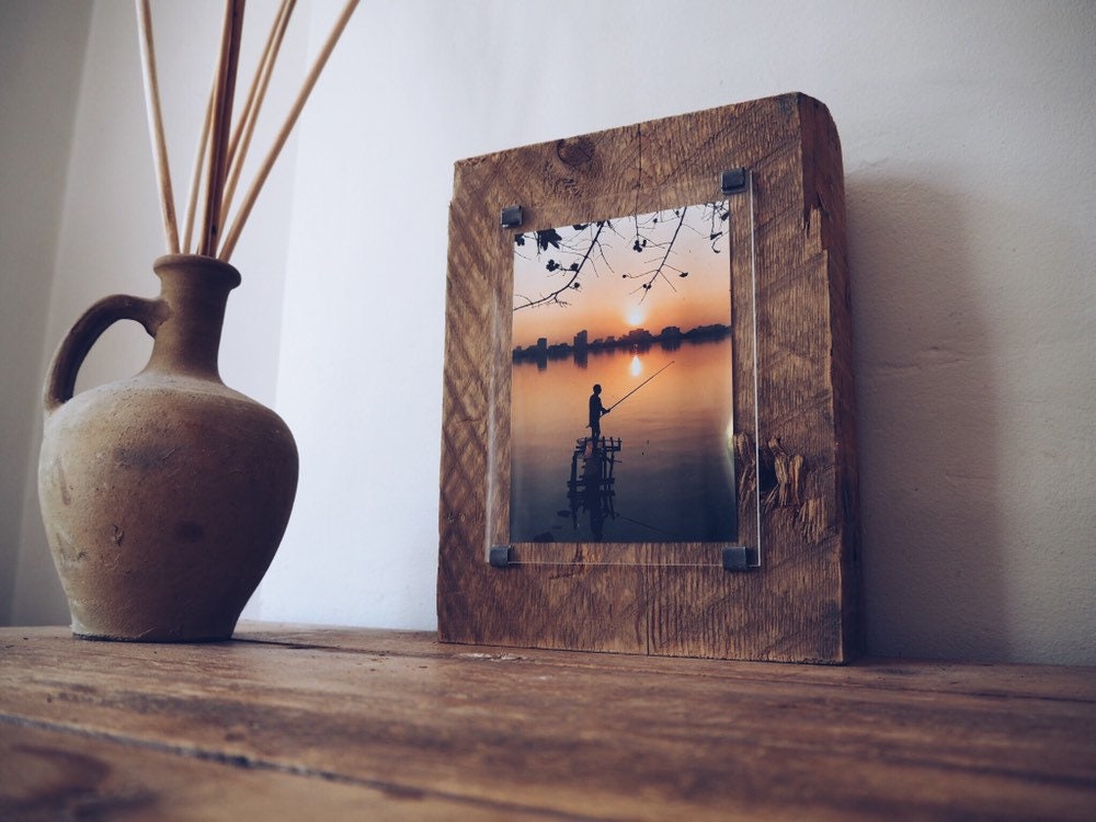 Custom Made Photo Frame - Handmade Photo Frame -reclaimed Wood - One of ...
