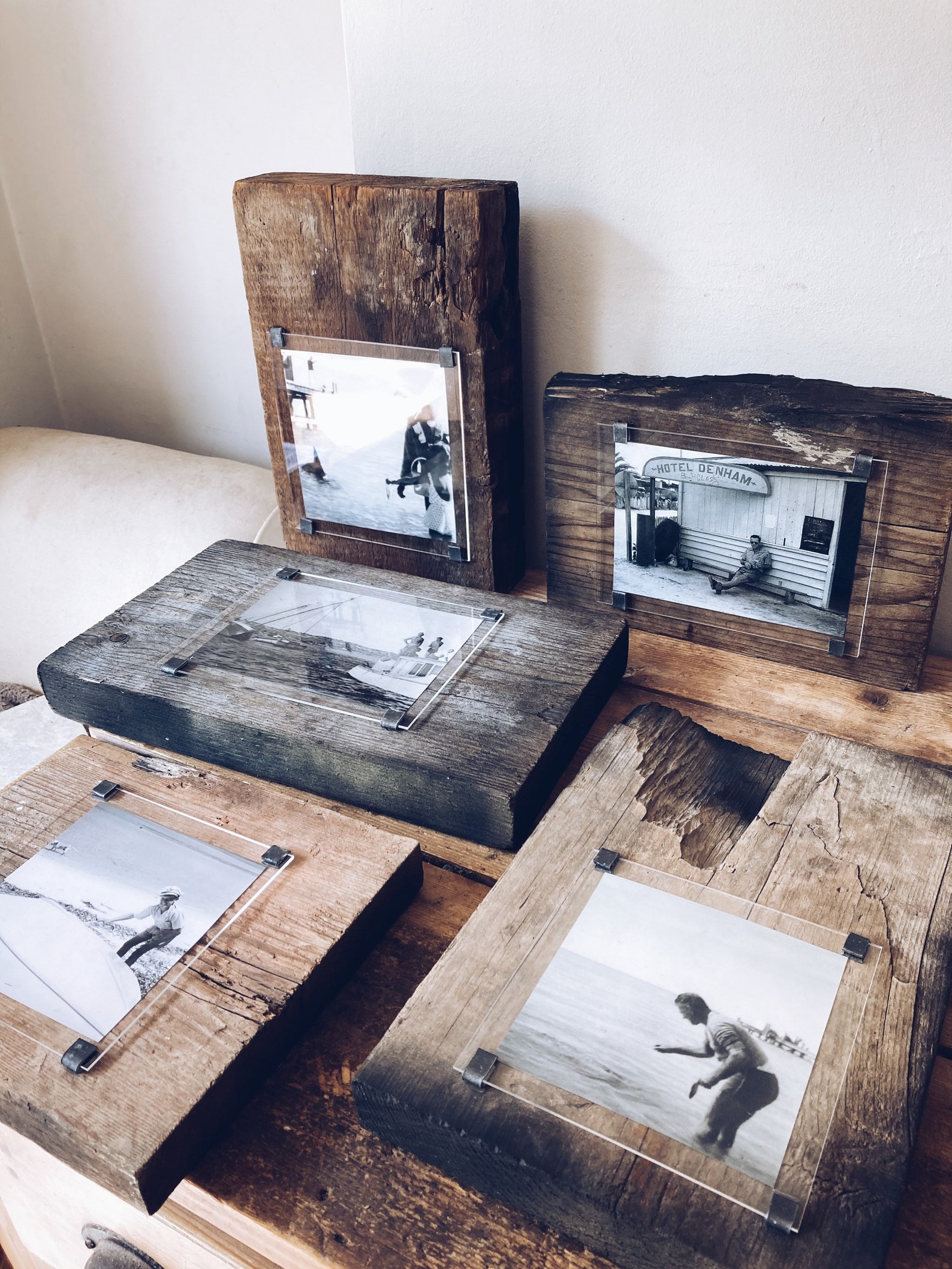 Bespoke Handmade Photo Frames - Made From Unique Pieces Reclaimed Wood ...