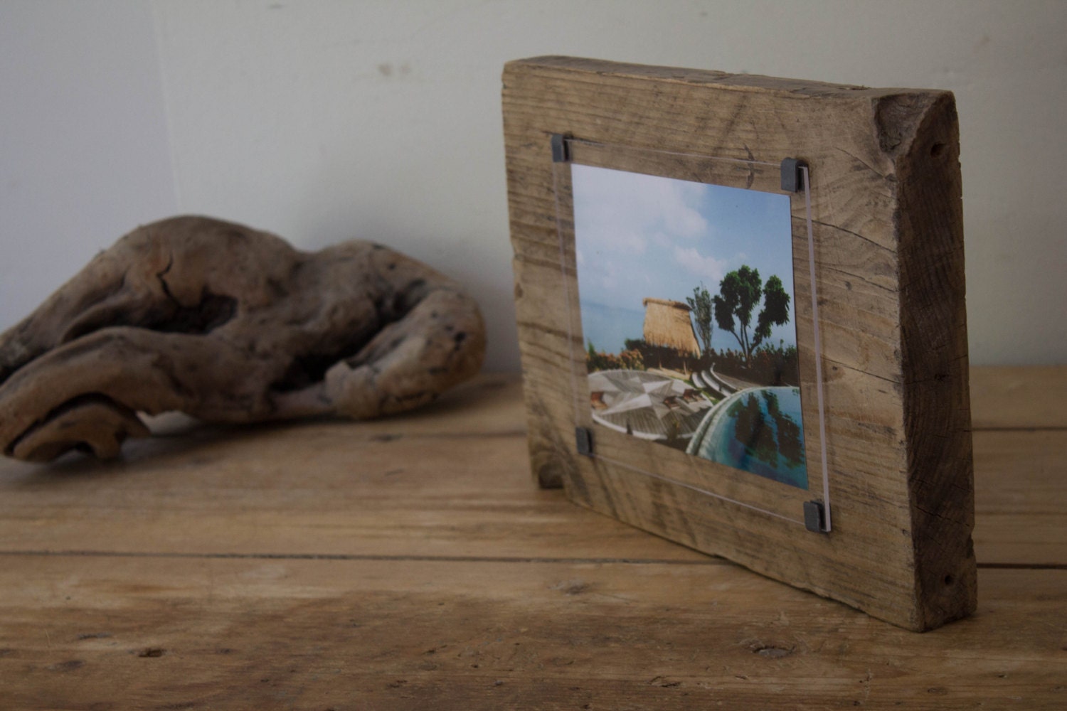 Reclaimed Wood Photo Frame - One of a Kind - Handmade Photo Frame ...