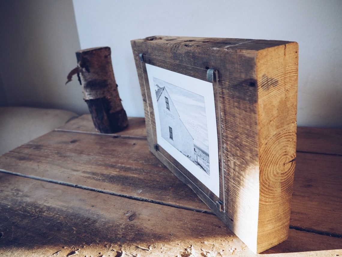 Unique Photo Frame Handmade Reclaimed Wood One of a Kind - Etsy