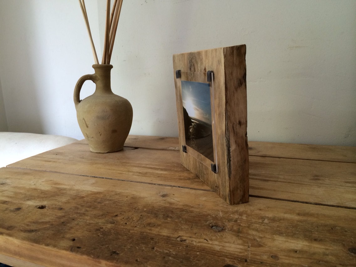 Handmade Decor - Frame for Holiday Photos - Reclaimed Wood - One of a ...