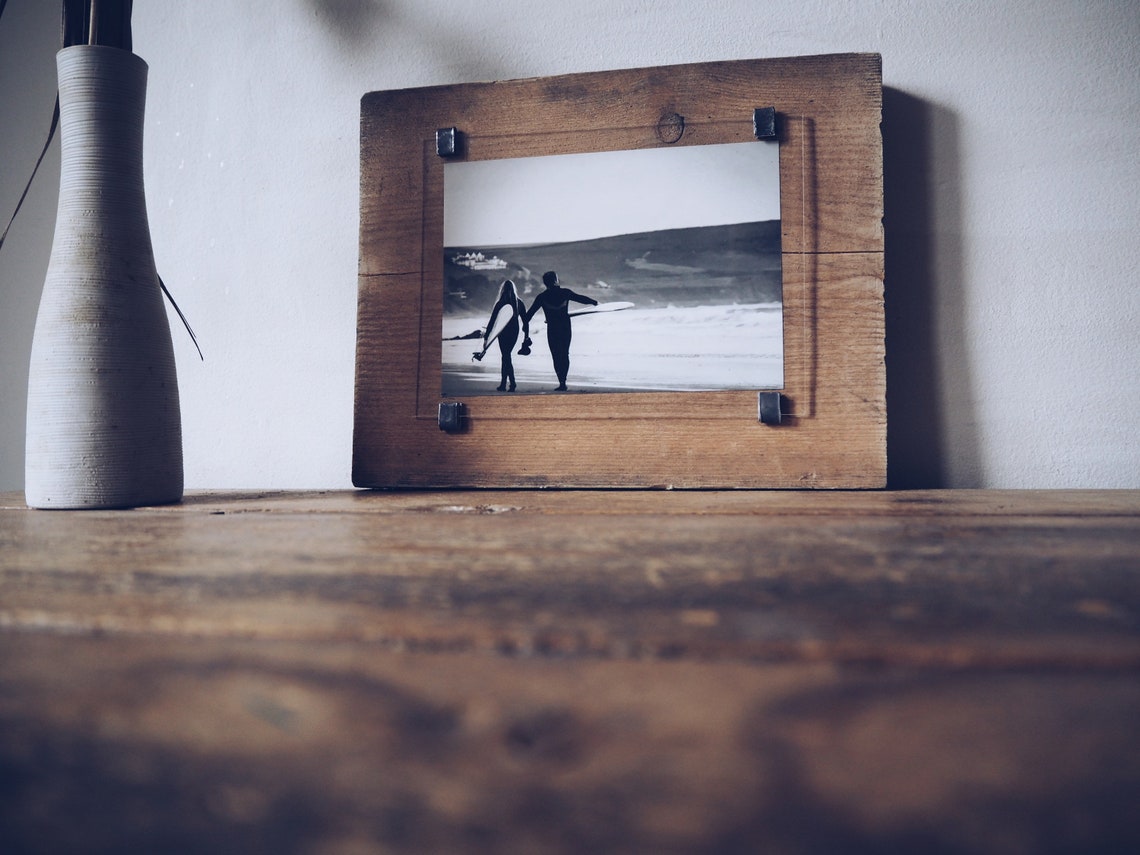 Gift for Surfers - One of a Kind Photo Frame - Handmade With Beautiful ...