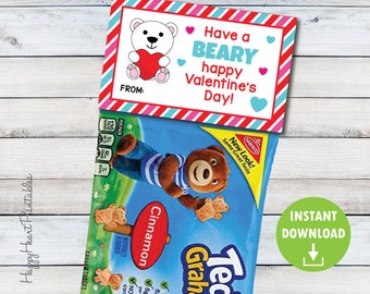 Bear Hugs Valentine Printable / Gummy Bear Valentine Printable ...